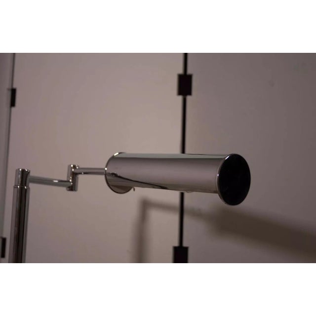 Von Nessen Chrome Extendable Reading Lamp Mid Century Modern | Chairish