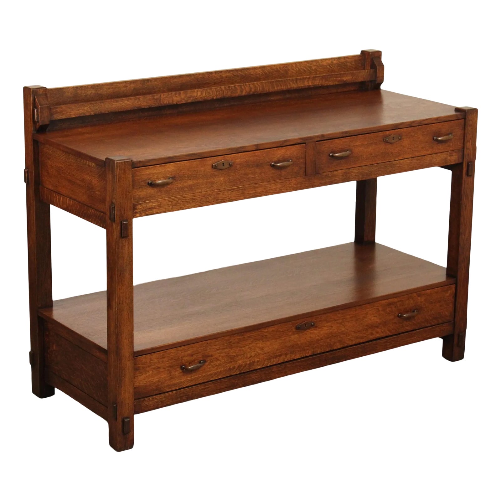 Charles Stickley Antique Mission Oak Sideboard Buffet | Chairish