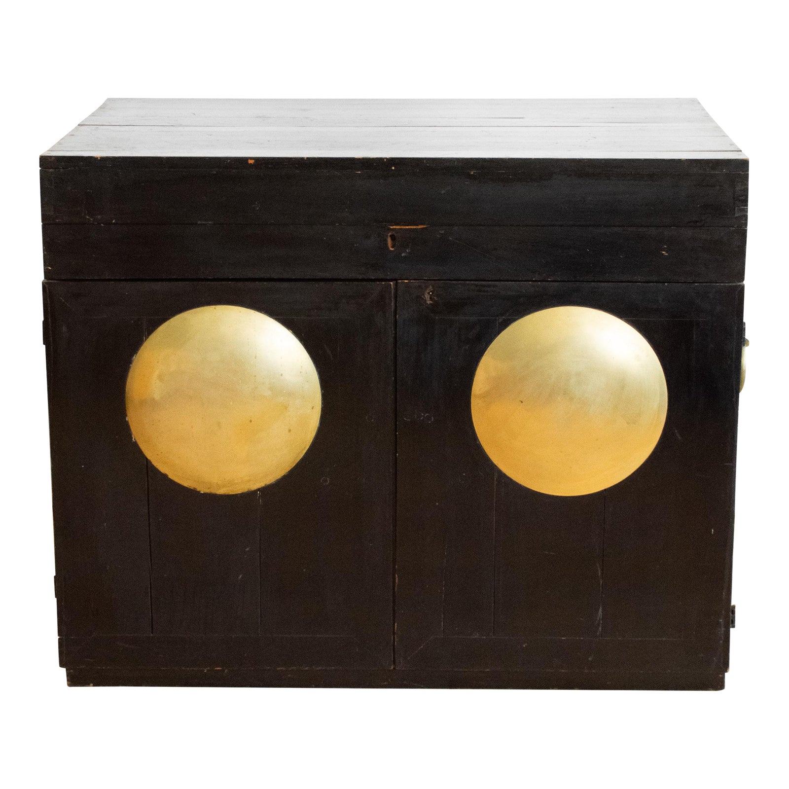 1900s Antique Japanese Campaign Chest | Chairish