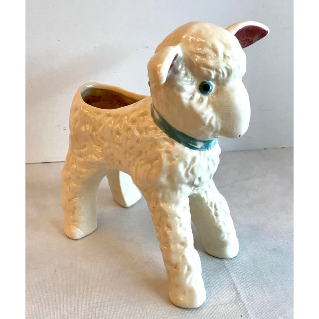 Vintage Mid Century Lamb Planters 2 White Lambs Vintage Porcelain ...