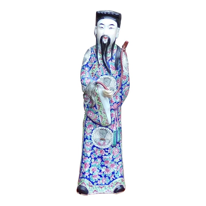 Antique Chinese Porcelain Eunuch Figure 19th Century Qing Dynasty ...