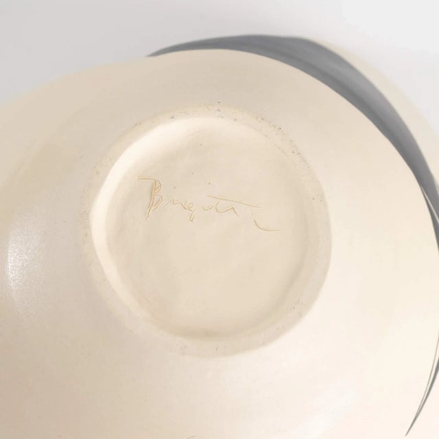 Vintage Abstract Pottery Bowl | Chairish