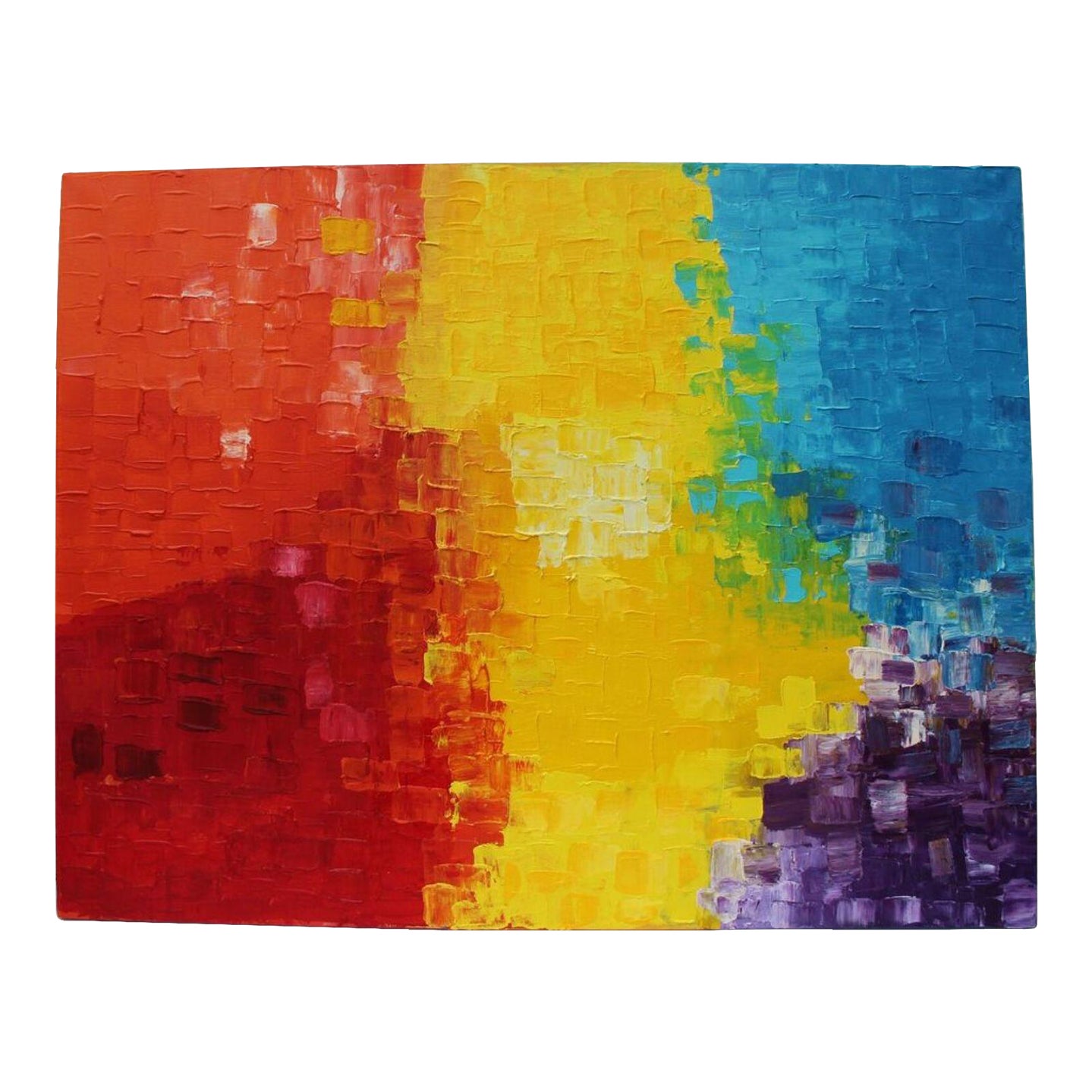 Large Abstract Oil Painting on Canvas "Galactic Solar Rays" Serg Graff ...