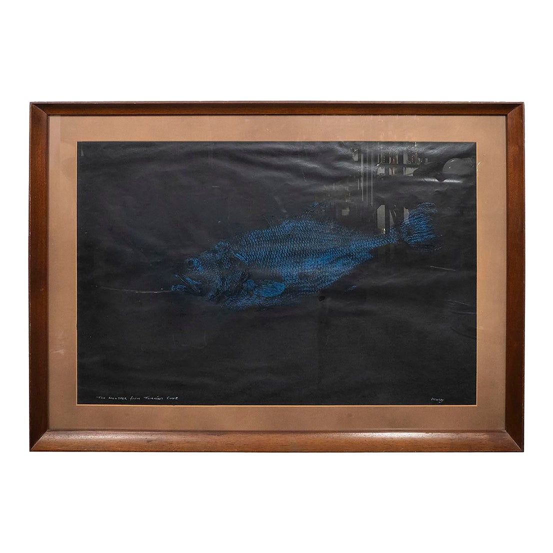 Vintage Post-War Gyotaku Fish Monoprint | Chairish