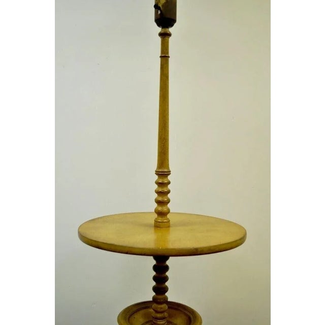Vintage Biedermeier Style Turn Carved Wood Candlestick Side Table Floor ...