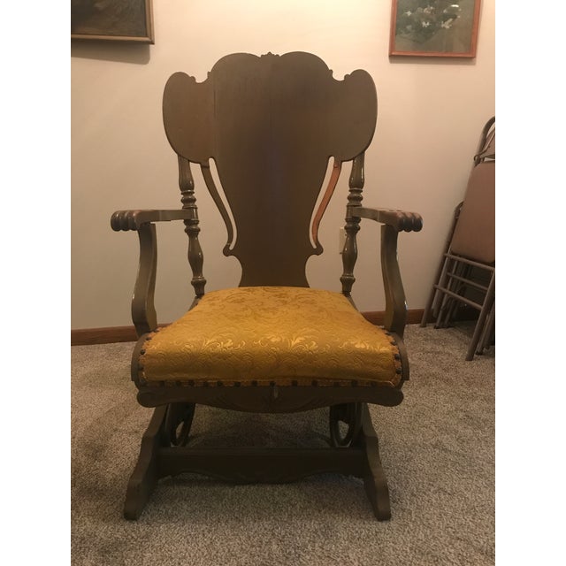Early 1900’s Coil Spring Rocking Chair | Chairish