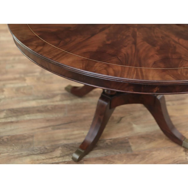 Round to Oval Mahogany Dining Table Seats 12 -Traditional Round ...