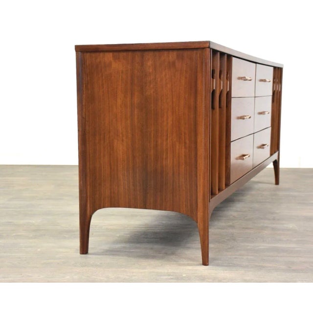 1960s Refinished Kent Coffey Perspecta Walnut Dresser | Chairish