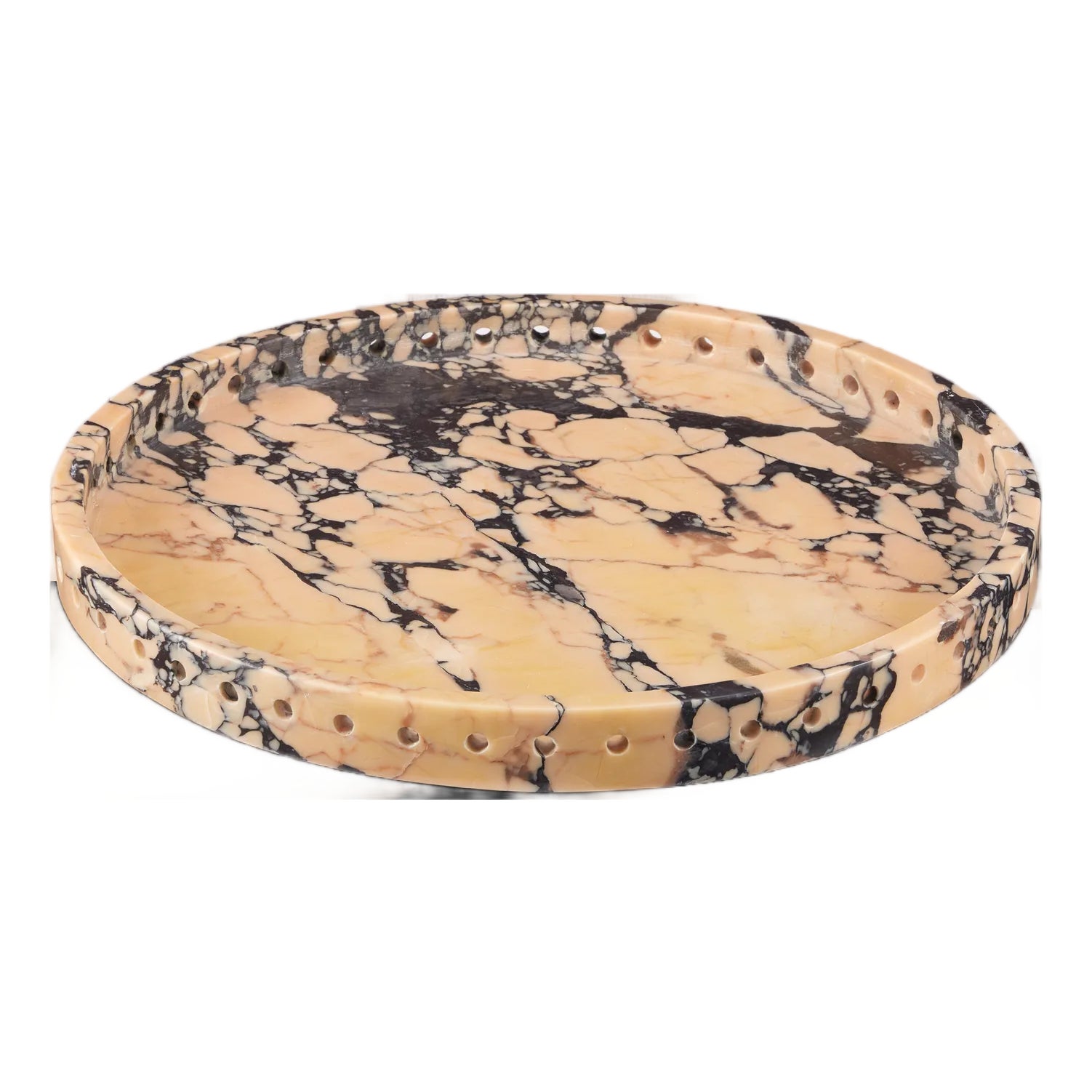 Currey & Company Freya Purple Breccia Tray | Chairish