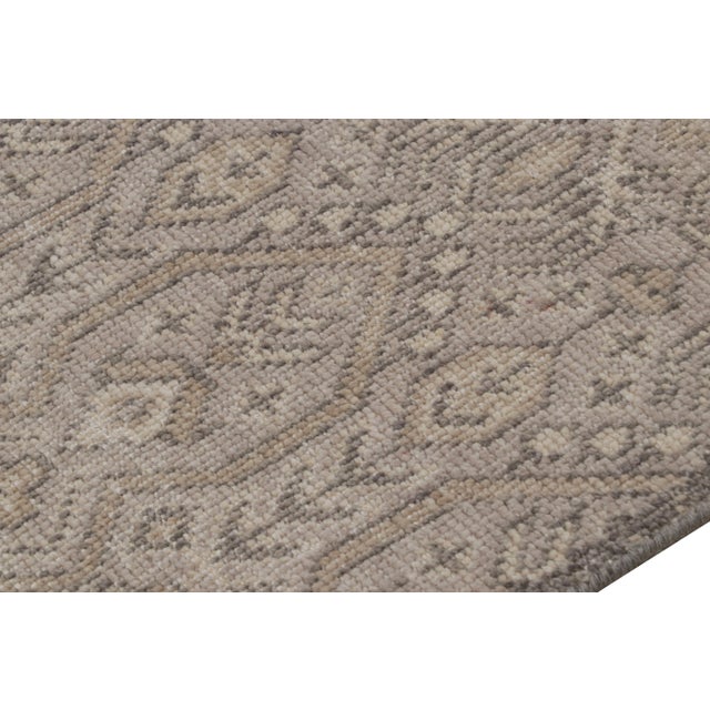 Rug & Kilim’s Contemporary Rug in Beige, Gray and Blue Geometric ...
