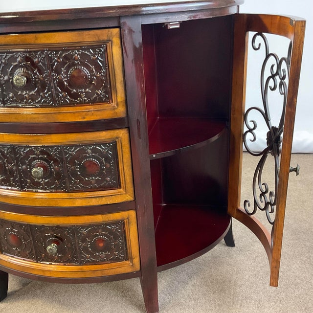 1980s Vintage Italian Style Console Cabinet in the Manner of a Maitland ...