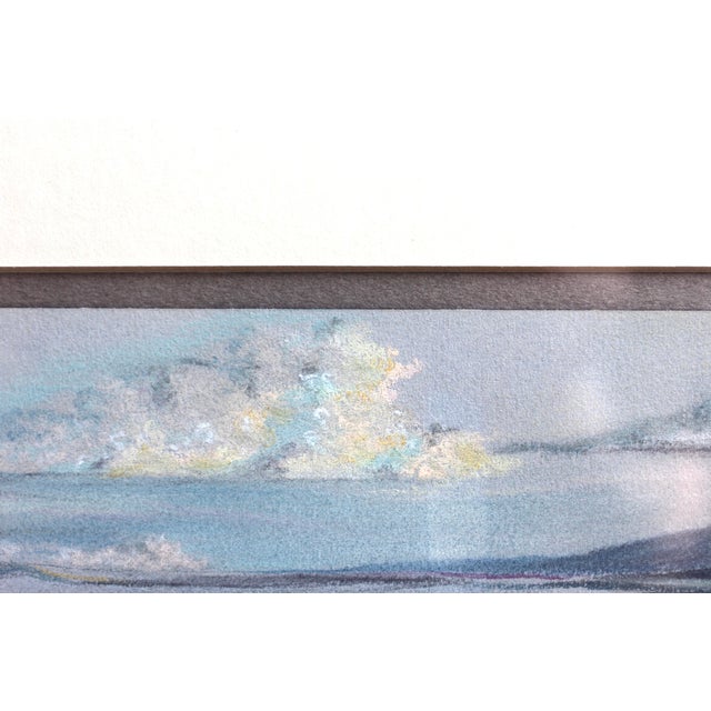 1980s "Purple Evening" Mountain Seascape Mixed-Media Drawing by Deborah ...