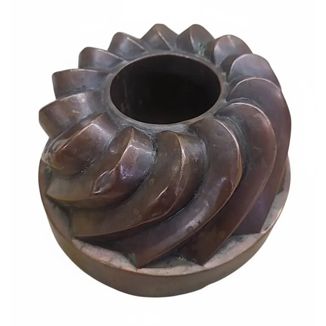 Antique 19thC Copper Turk’s Head Mold – Dovetail Seam, Swirled Bundt ...