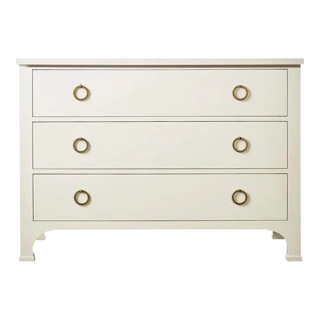 Three Drawer Painted Commode | Chairish