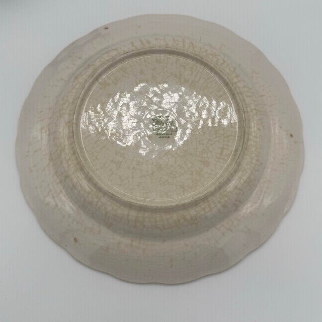 Early 20th Century Nikko “Double Phoenix” Brown Transferware Plate ...