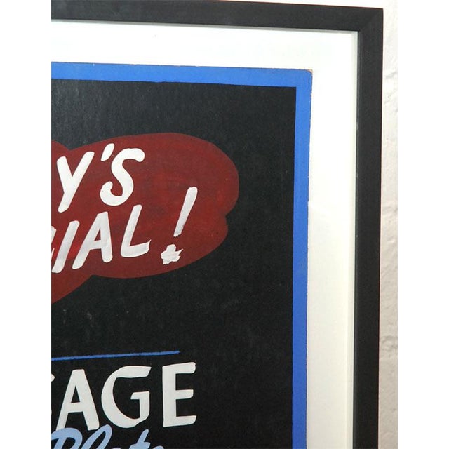 1950s Hand Painted Cafe Sign | Chairish