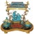 French Chinoiserie Turquoise-Blue Porcelain Encrier Table Lamp | Chairish