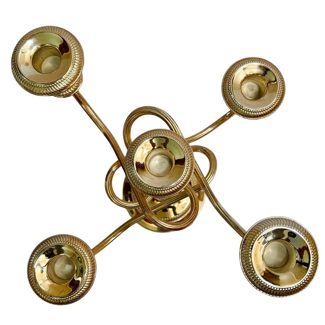 Early 20th Century Parisian Silver-on-Copper 5-Arm Candelabras - A Pair ...