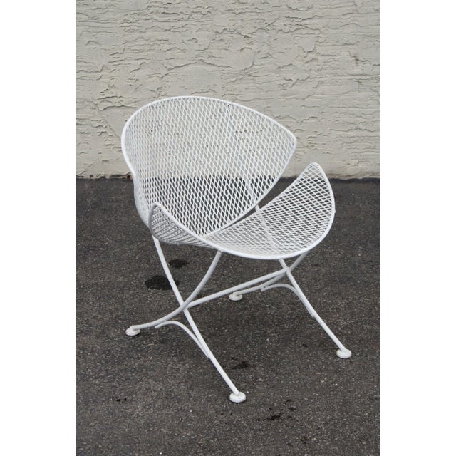 Salterini Mid Century Modern Pair of 'Orange Slice' Wrought Iron Garden ...