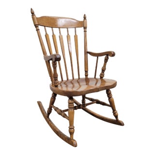 Vintage Maple Rocking Chairs | Chairish