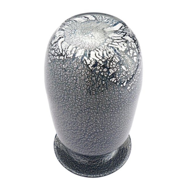 Silver Leaf Infused Blown Case Glass Vase by Seguso Verti D'Arte, 1970 ...