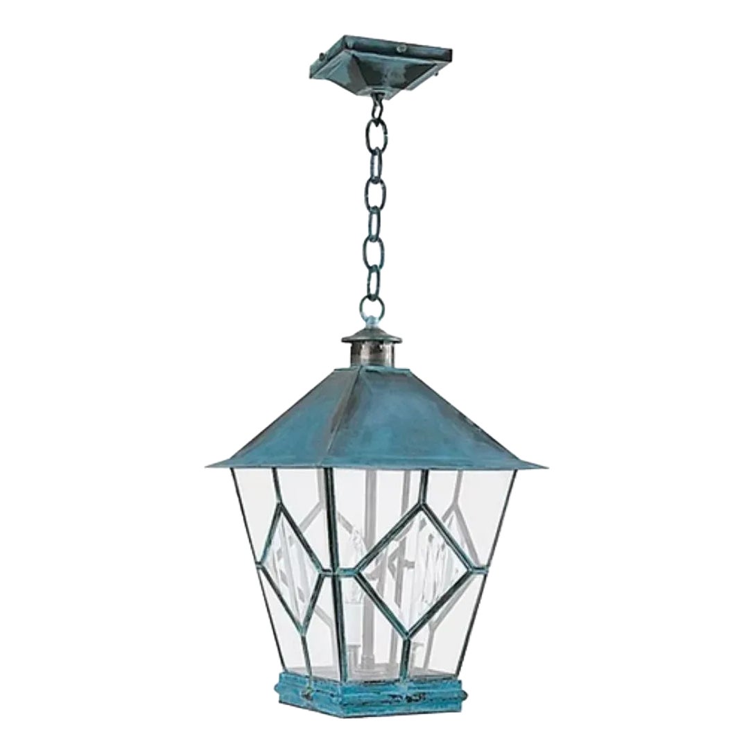 Del Mar Rustic European Patina Verde Pendant Light | Chairish
