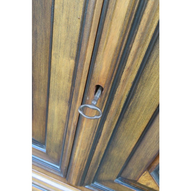 Berkey and Gay Early 1900s Carved Buffet Server Bathroom Vanity | Chairish