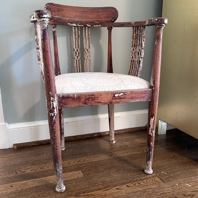 Antique Shanghai Colonial Barrel Chair | Chairish