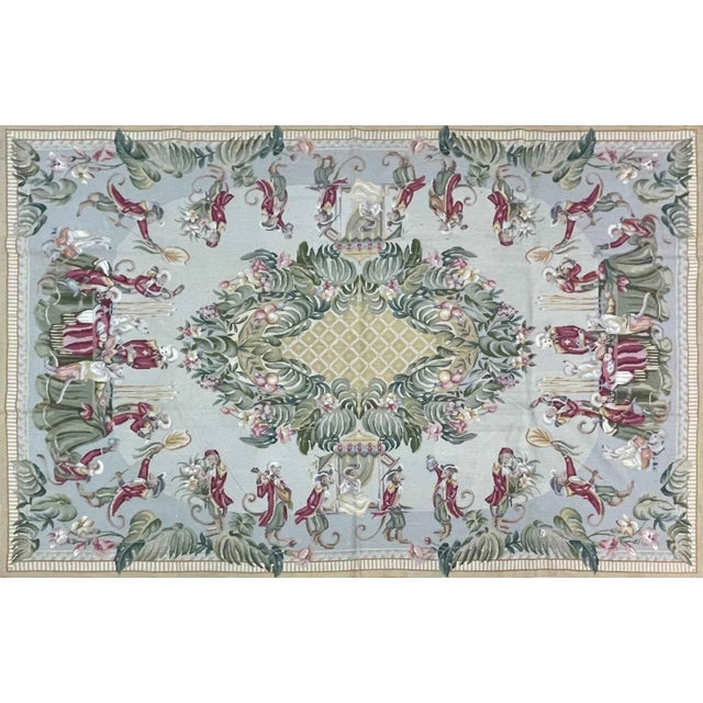 Chinese Aubusson Needlepoint Carpet | Chairish