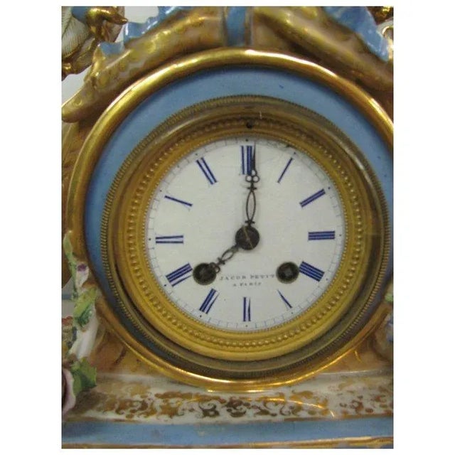 Jacob Petit A Paris Porcelain Clock | Chairish