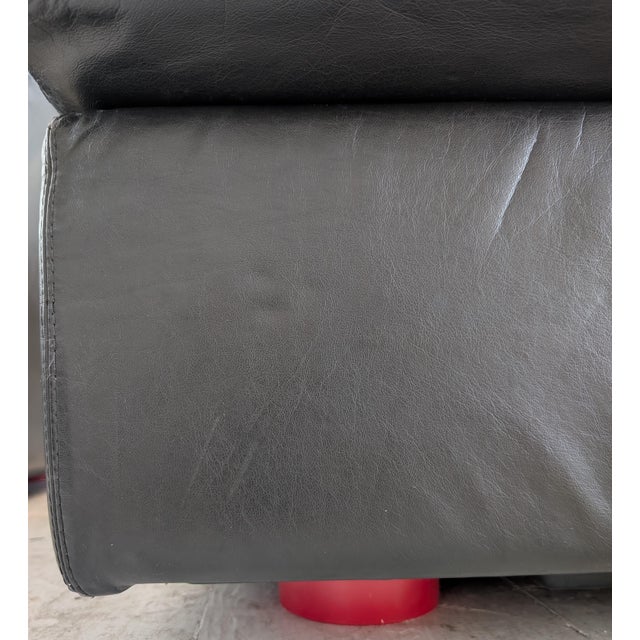 Mid-Century Leather Lounge Chair by De Pas Durbino & Lomazzi for ...