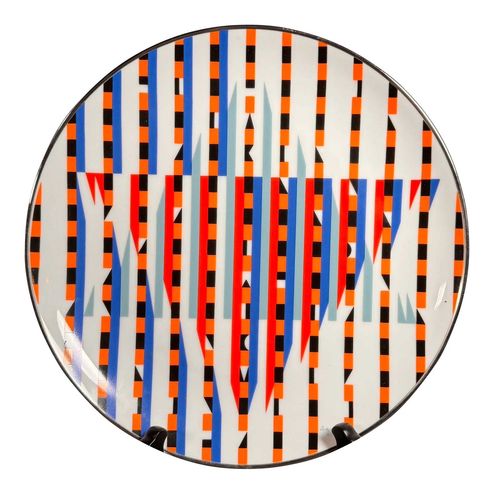 Plate of Dedication by Yaacov Agam, 1980s | Chairish