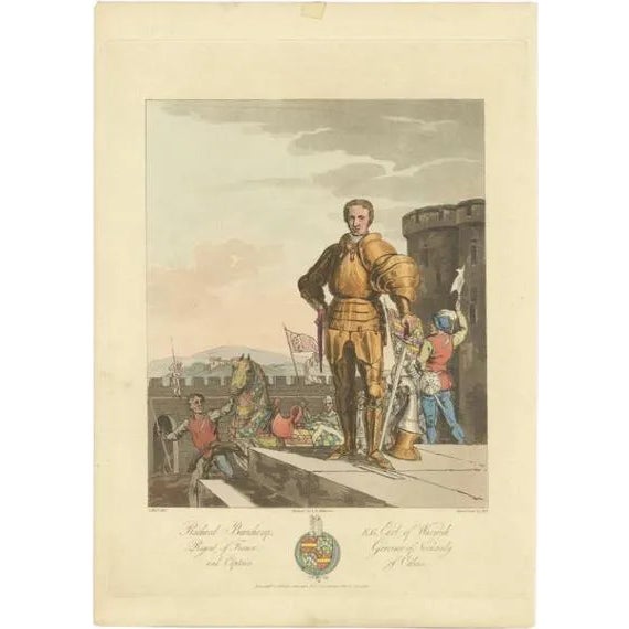 Atkinson, Illustration of Richard Beauchamp, 5th Earl of Warwick, 1812 ...