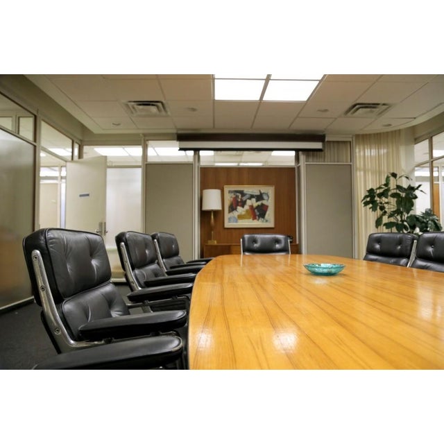 'Mad Men' Style 77" X 44" Walnut Alma Desk Company 'Administrator' Desk ...