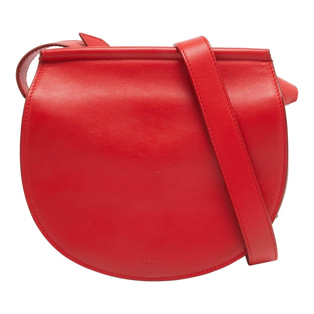 Givenchy Red Leather Mini Infinity Crossbody Bag | Chairish