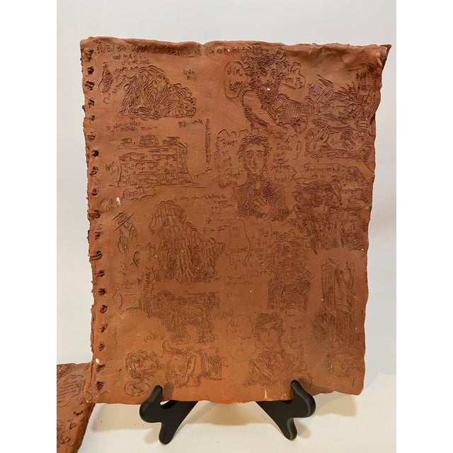 Terracotta Sketch Comic Book Panels | Chairish