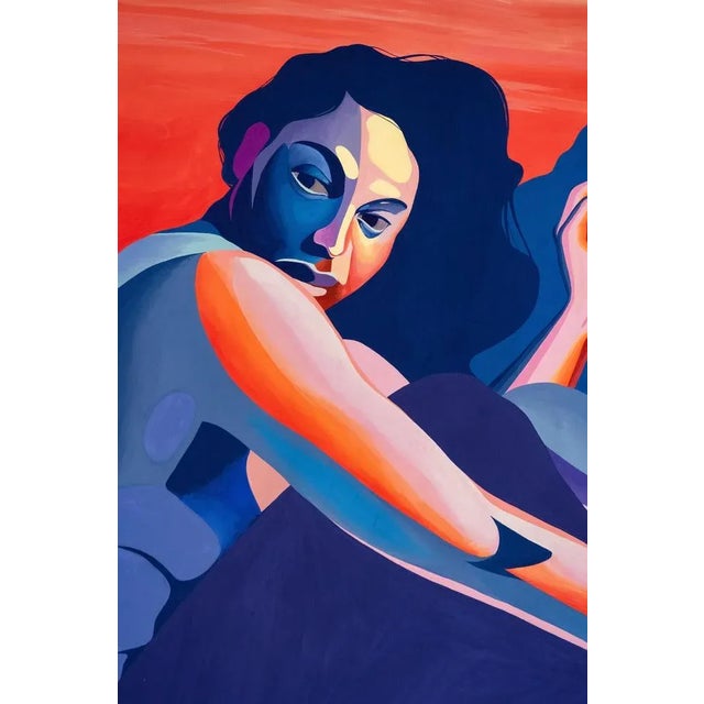 Aurore Amberny, L'océan des tempêtes, 2021, Gouache | Chairish