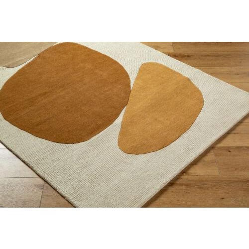 Rossi Hand Tufted Modern Abstract Earth Tone Wool Rug | Chairish