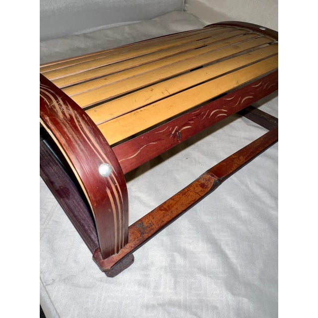 Circa 1900 Chinese Split Bamboo Headrest, Geisha Headrest | Chairish