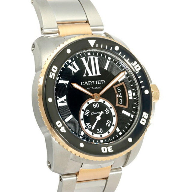 Cartier Caliber De Diver W7100054 Black Dial Watch Men's | Chairish