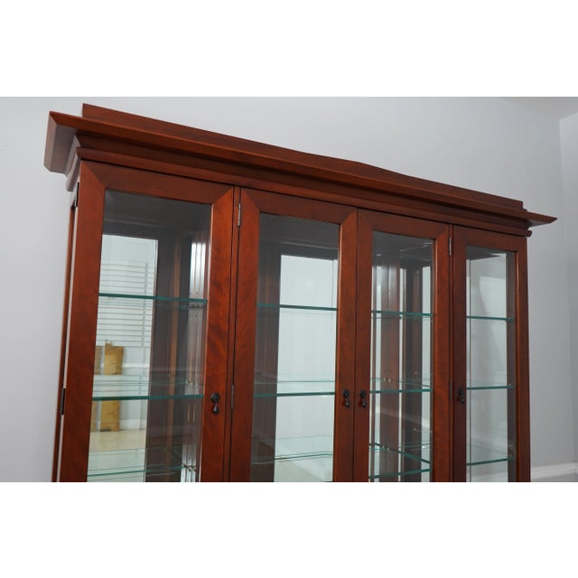Councill Biedermeier Style Modernist Breakfront China Cabinet | Chairish
