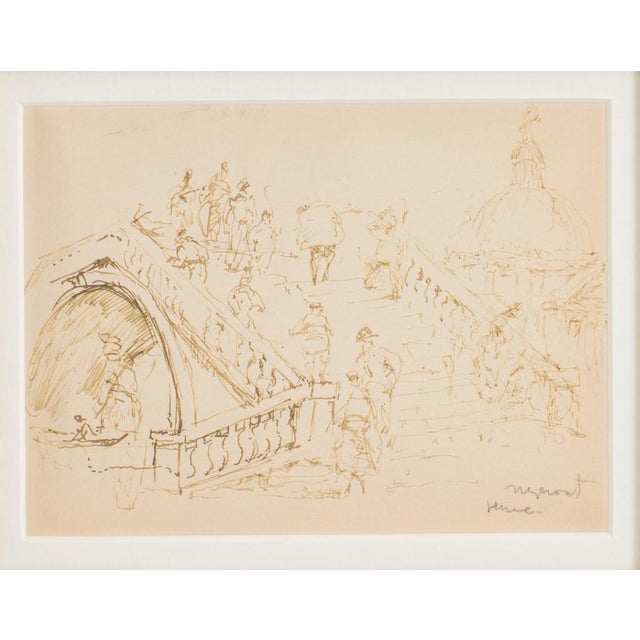 William Meyerowitz "Rialto Bridge, Venice" Ink | Chairish