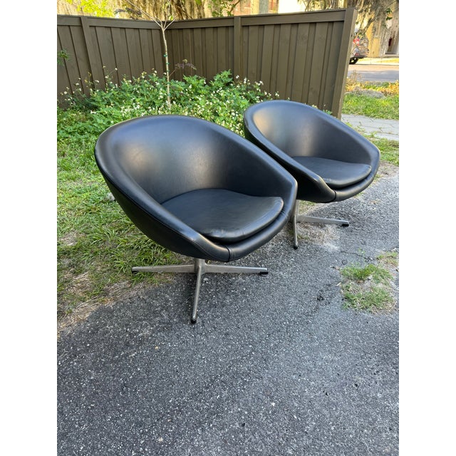Mid Century Modern Overman Sweden Pod Chairs - a Pair | Chairish