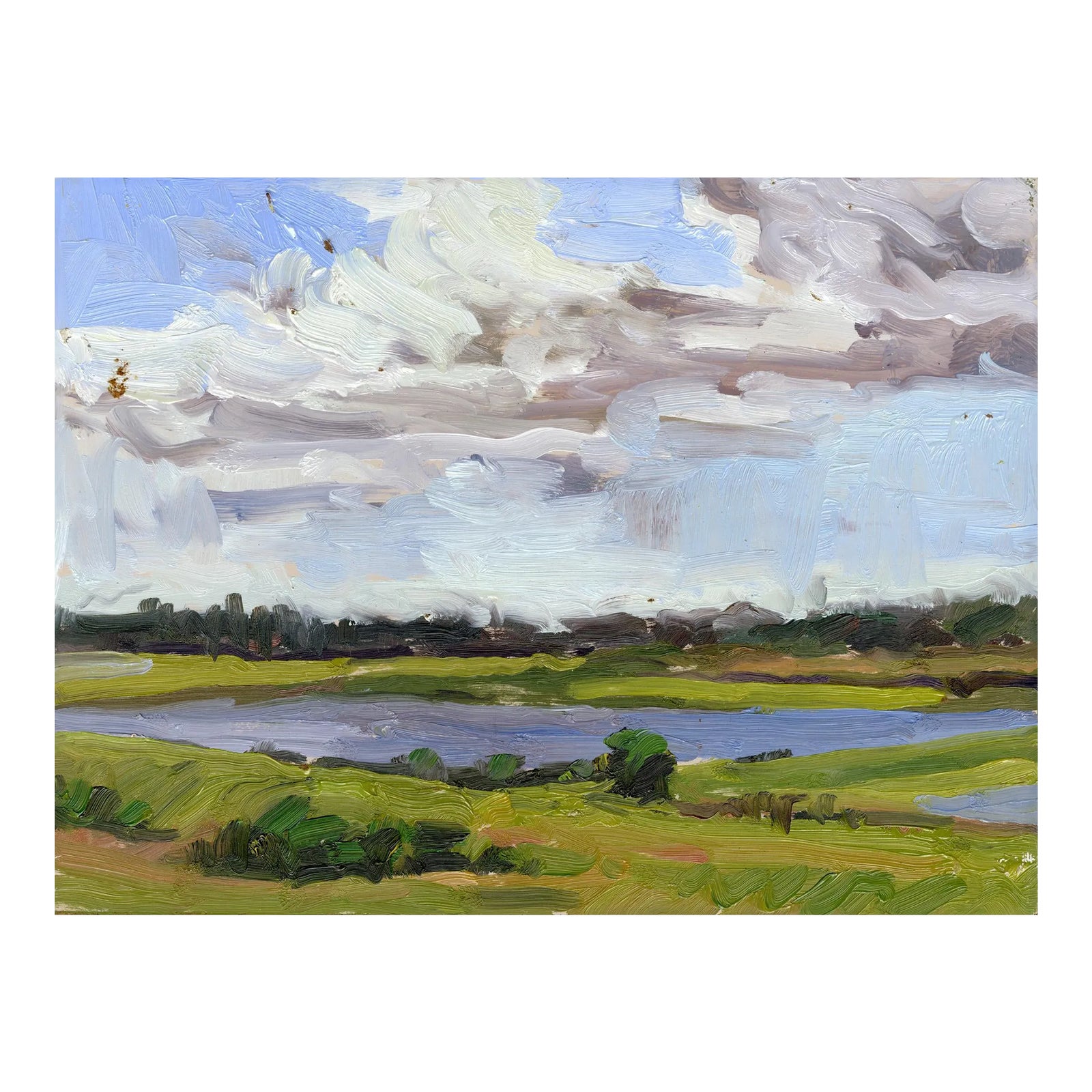 "Water View" Original Oil Painting by Brooke Olivares | Chairish
