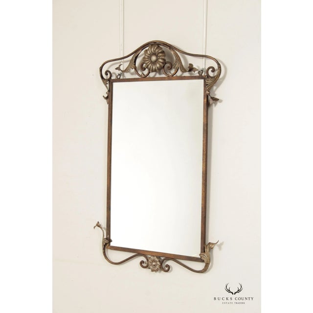 Tuscan Style Scrolled Iron Work Wall Mirror | Chairish