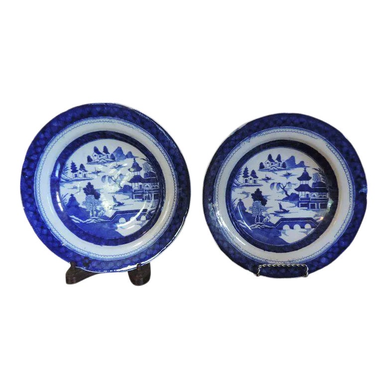 19th Century Chinese Mason's Patent Ironstone Blue & White Canton ...
