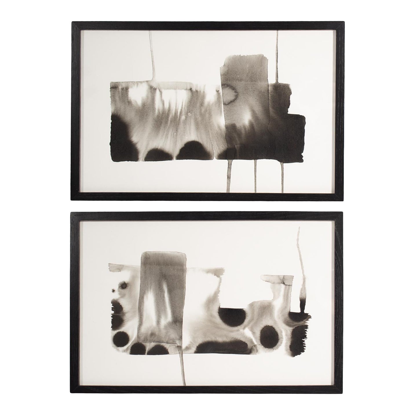Abstract Sumi Ink Paintings By | Chairish