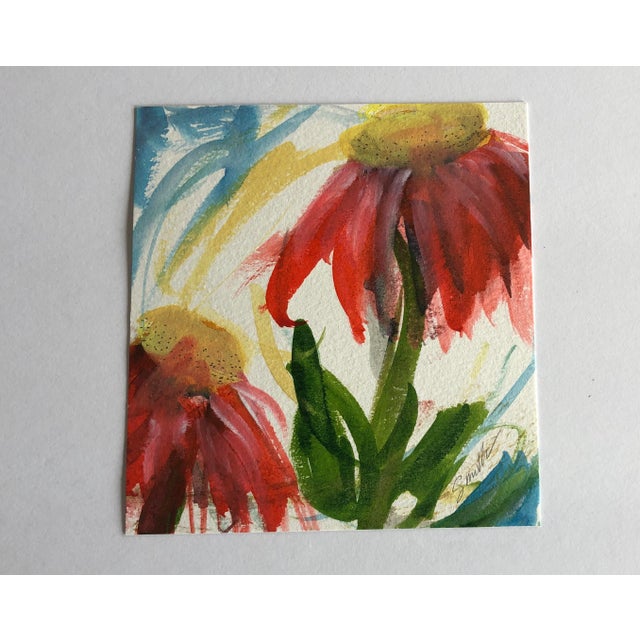 Nancy Smith Contemporary Expressionist Watercolor Botanical | Chairish