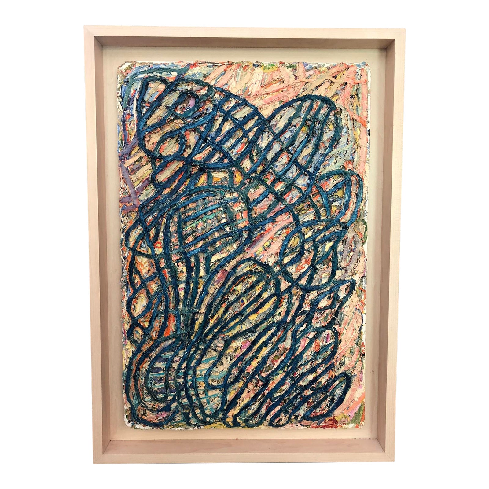 Original Clover Vail Abstract Painting #20, Framed | Chairish