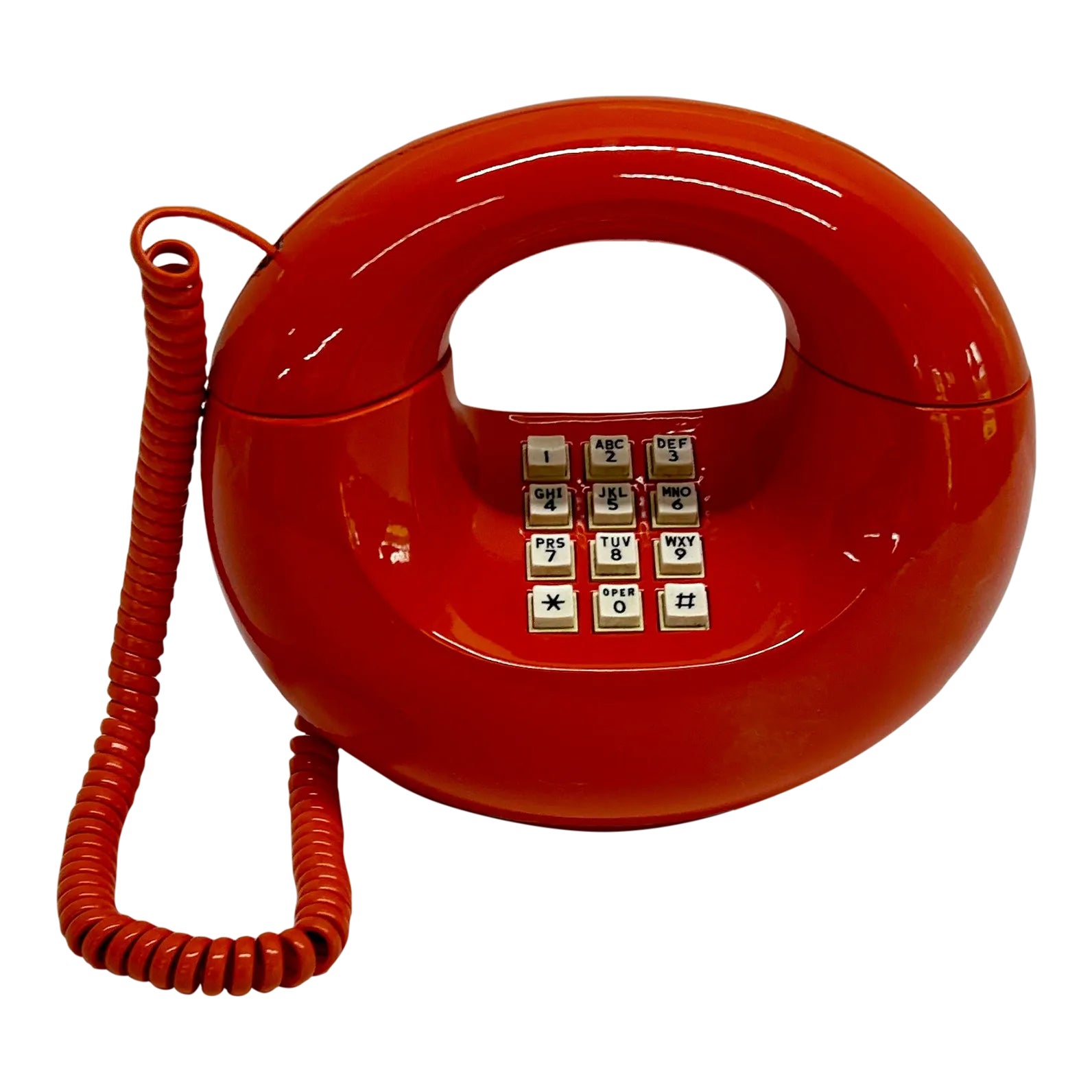 Vintage 1970's Donut Phone | Chairish